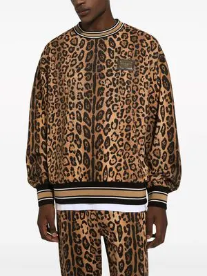 Dolce & Gabbana Leopard-print Cotton Sweatshirt