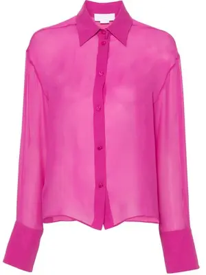 GENNY Long-sleeve Silk Shirt