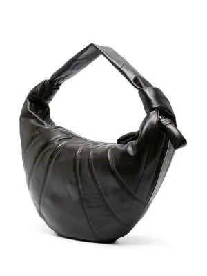 LEMAIRE Fortune Croissant Leather Shoulder Bag - Brown
