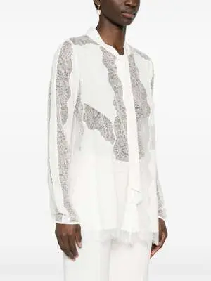 P.a.r.o.s.h Semi-sheer Lace Shirt