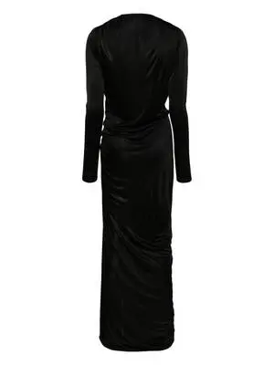 Atlein Gathered Wrap Gown