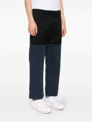 Thom Browne Unconstructed Combo Straight-leg Trousers - Blue