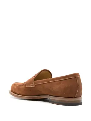 SCAROSSO Edward Suede Loafers - Brown