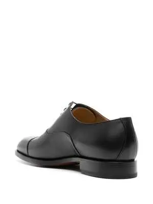 SCAROSSO Salvatore Leather Oxford Shoes - Black