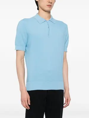 TOM FORD Knitted Short-sleeve Polo Shirt