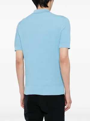 TOM FORD Knitted Short-sleeve Polo Shirt