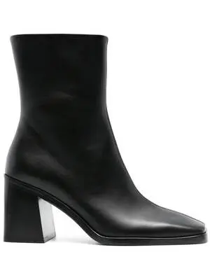 SCAROSSO Tara Leather Ankle Boots