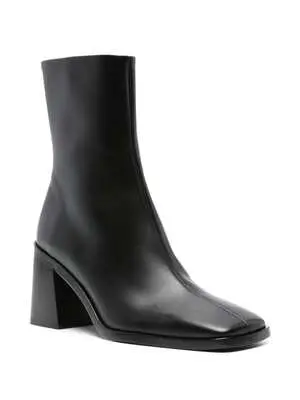 SCAROSSO Tara Leather Ankle Boots