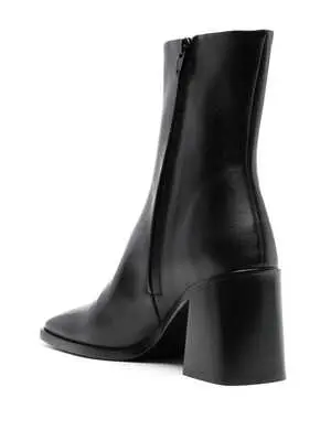 SCAROSSO Tara Leather Ankle Boots