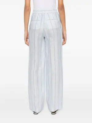 Peserico Striped Wide Leg Trousers