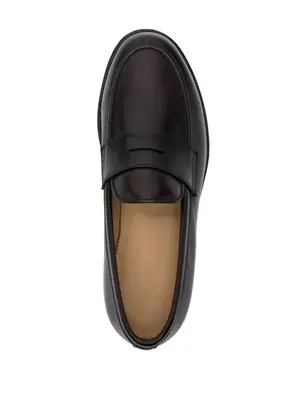SCAROSSO Edward Leather Loafers - Red