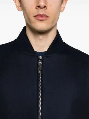 Brioni Brushed-effect Twill Bomber Jacket