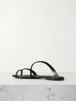 Saint Laurent Tanger Satin Sandals