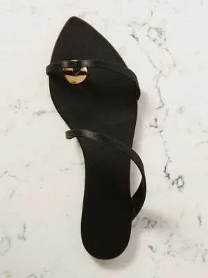 Saint Laurent Tanger Satin Sandals