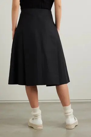 Marni Pleated Midi Skirt - Black