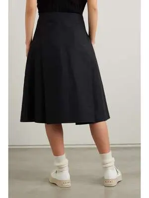 Marni Pleated Midi Skirt - Black