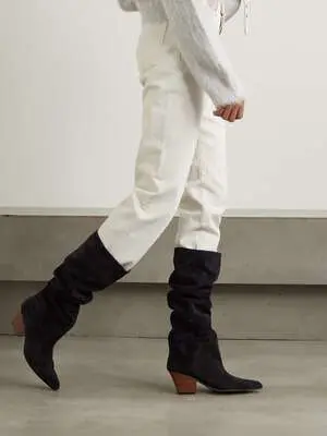 Paris Texas Jane Knee High Boots - Black