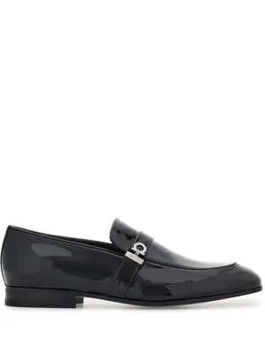 FERRAGAMO Gancini Patent-leather Loafers