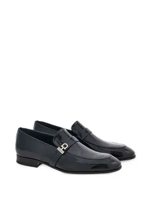 FERRAGAMO Gancini Patent-leather Loafers