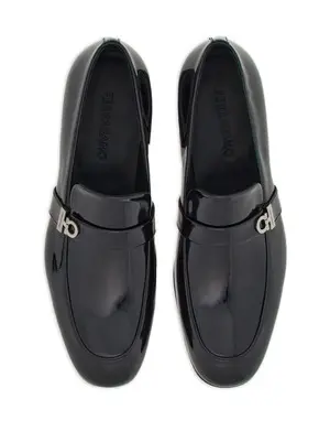 FERRAGAMO Gancini Patent-leather Loafers
