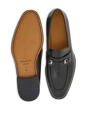 FERRAGAMO Gancini Leather Loafers
