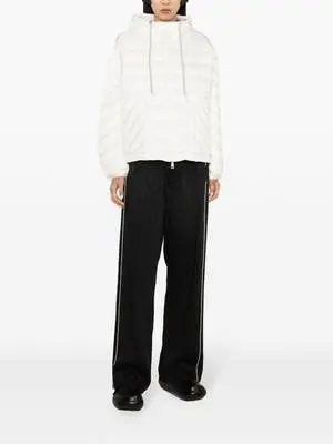 Moncler Delfo Hooded Down Jacket - Neutrals