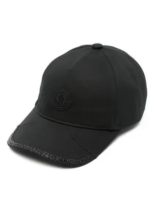 Moncler Logo-appliqué Baseball Cap - Black