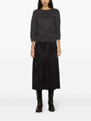 Ba&sh Banessa High-waisted Midi Skirt