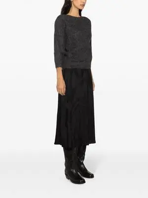 Ba&sh Banessa High-waisted Midi Skirt