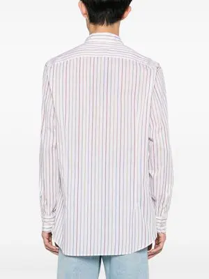 Etro Pegaso Striped Cotton Shirt - Neutrals