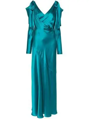 Alberta Ferretti V-neck Maxi Dress