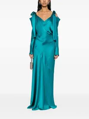 Alberta Ferretti V-neck Maxi Dress