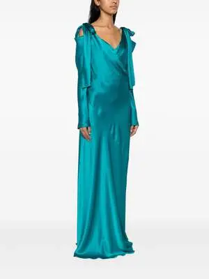 Alberta Ferretti V-neck Maxi Dress