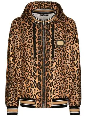 Dolce & Gabbana Animal Print Sweatshirts Hoodies For Men
