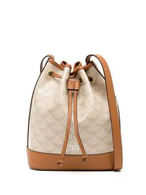 Mcm Medium Ella Lauretos Monogram Crossbody Bag - Brown