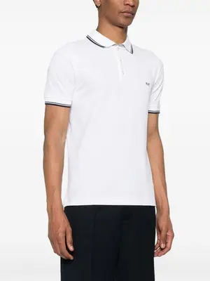 FAY Embroidered-logo Polo Shirt - White