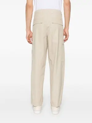Stone Island Compass Badge Wide-leg Trousers - Neutrals