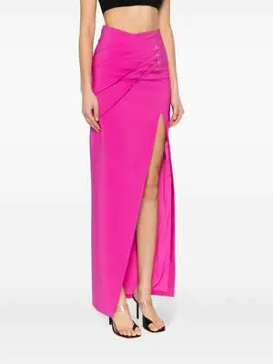 GENNY Crystal-embellished Midi Skirt