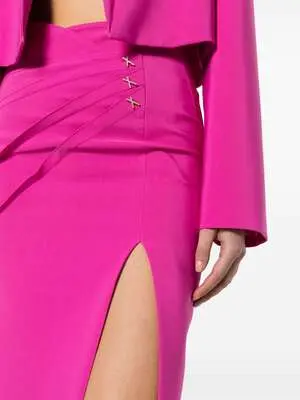 GENNY Crystal-embellished Midi Skirt