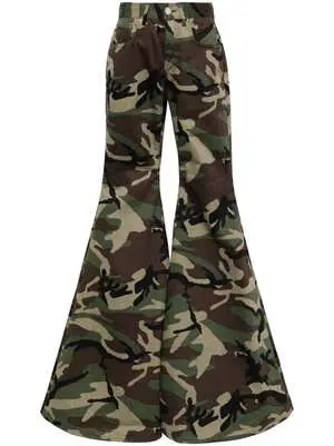 Vetements Camouflage-print Flared Trousers