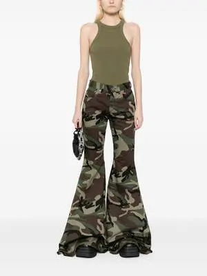 Vetements Camouflage-print Flared Trousers