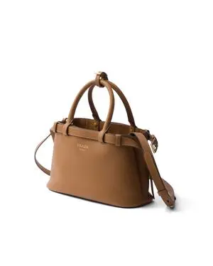 Prada Buckle Leather Handbag