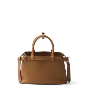 Prada Buckle Leather Handbag