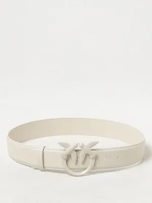 Pinko PINKO Love Birds Buckled Belt White