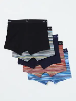 Paul Smith Set Of 5 Striped Cotton Boxers - Multicolor