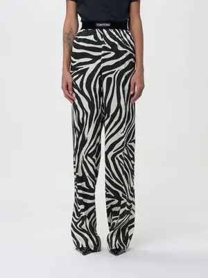 TOM FORD Tom Ford Printed Trousers Black