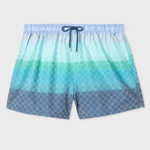 Paul Smith Gradient Check Jacquard Swim Shorts
