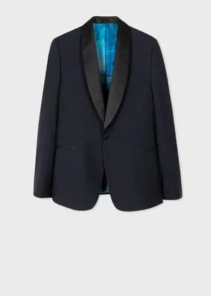 Paul Smith Tailored-fit Wool-mohair Evening Blazer - Blue