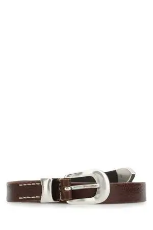 Our Legacy Bull Leather Star Fall Belt - Brown