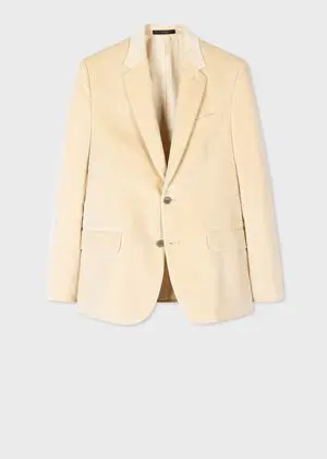 Paul Smith The Soho Tailored-fit Velvet Blazer - White